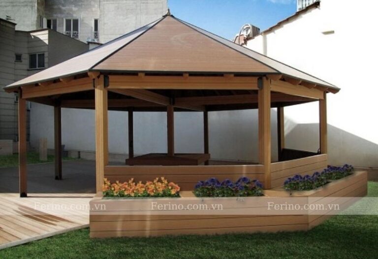 Chòi gỗ nhựa ngoài trời - Báo giá thi công MỚI NHẤT 2024